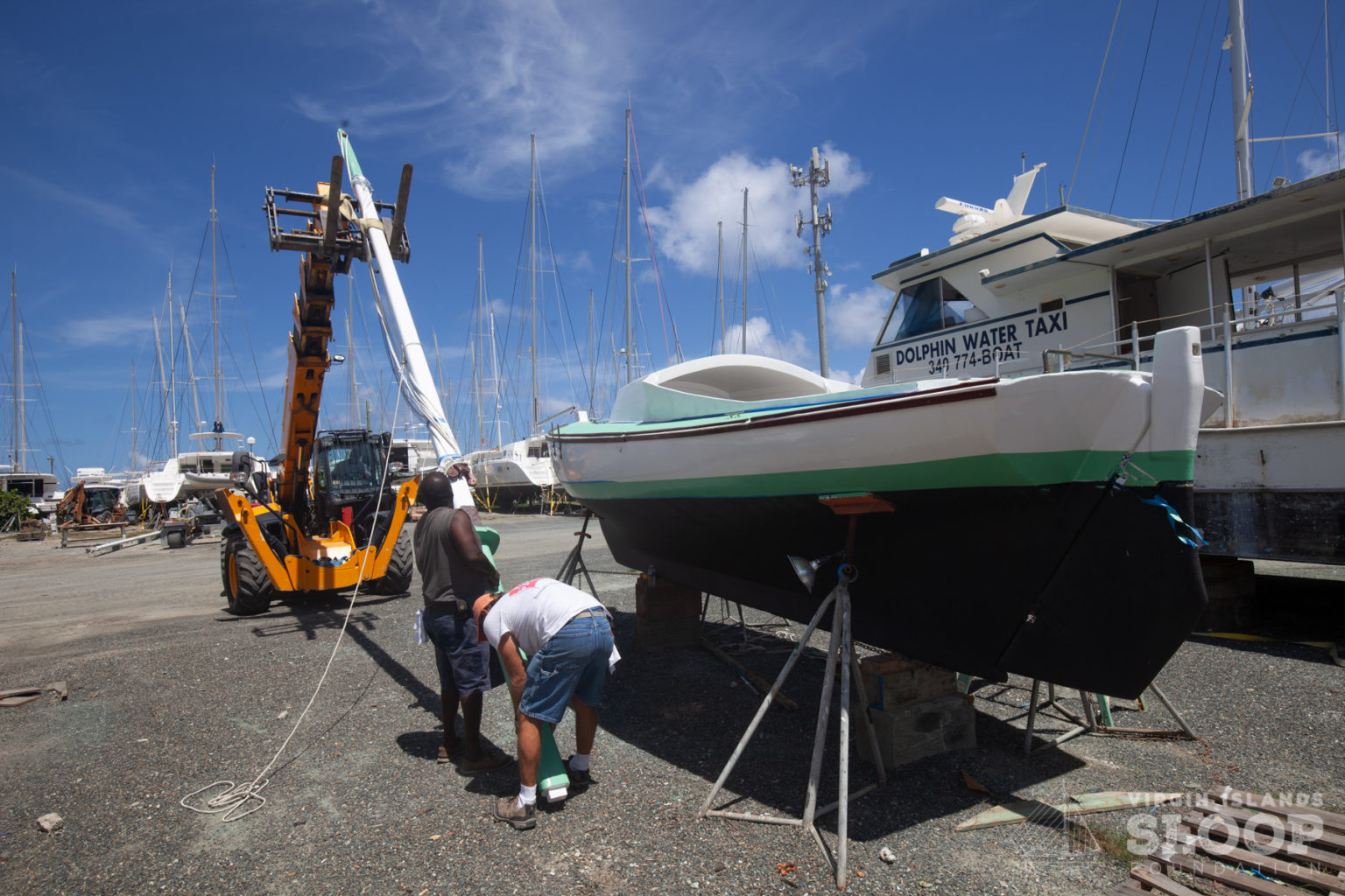 Intrepid, second Tortola Sloop sunk in Irma, Relaunched